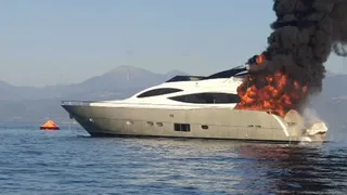 Handling a Fire on Board a Yacht